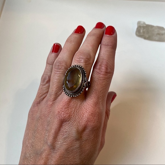 Jewelry | Sterling Silver Quartz Crystal Ring | Poshmark